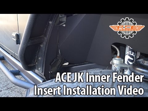 How to Install ACE Inner Fender Inserts - YouTube