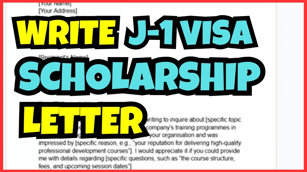Write J-1 Visa Sponsorship Letter – Step-by-Step Guide - YouTube