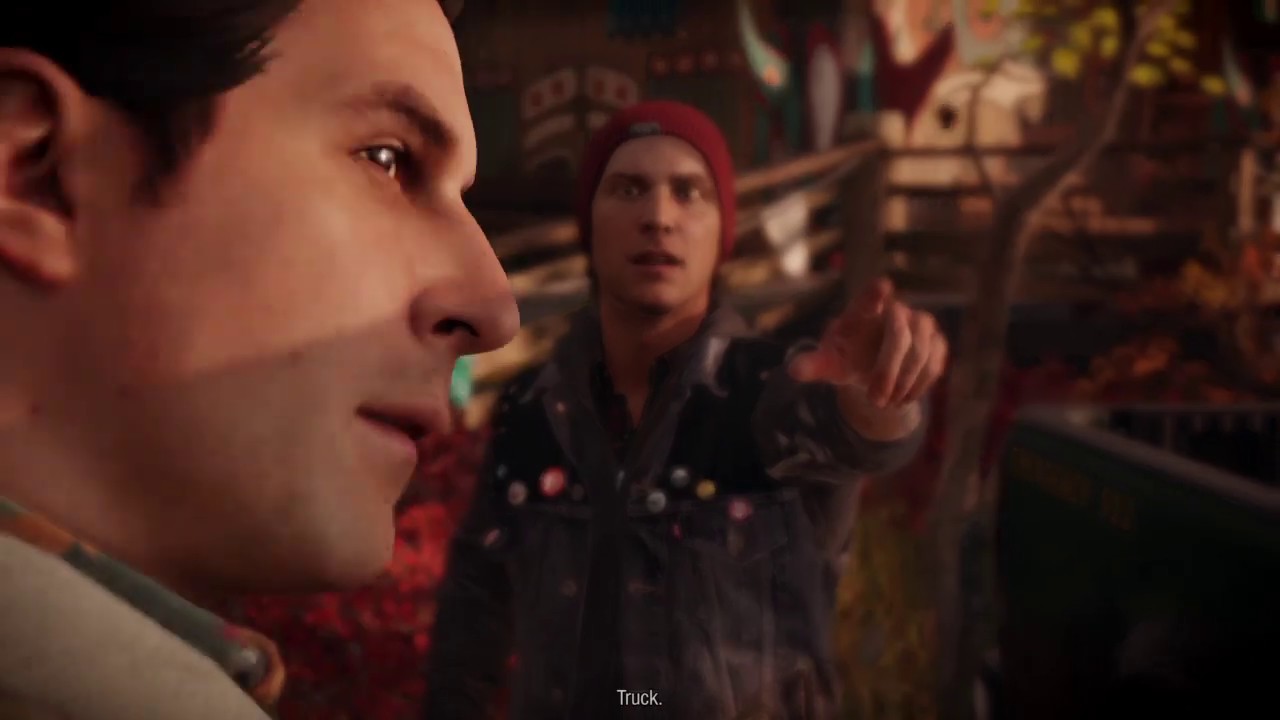 inFAMOUS Second Son: Meeting Reggie/Delsin Rowe gets hit by Hank the ...