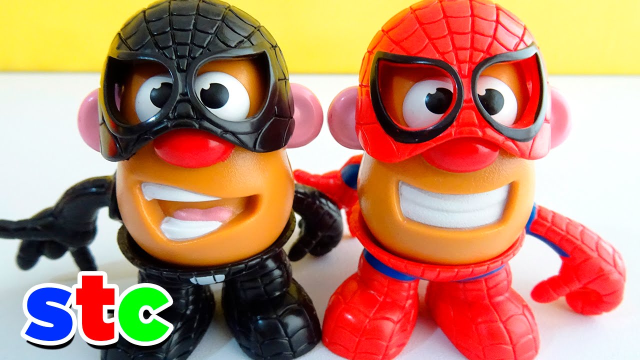 Mr Potato Head Spiderman vs Venom Marvel Aventuras con los Cara de papa ...
