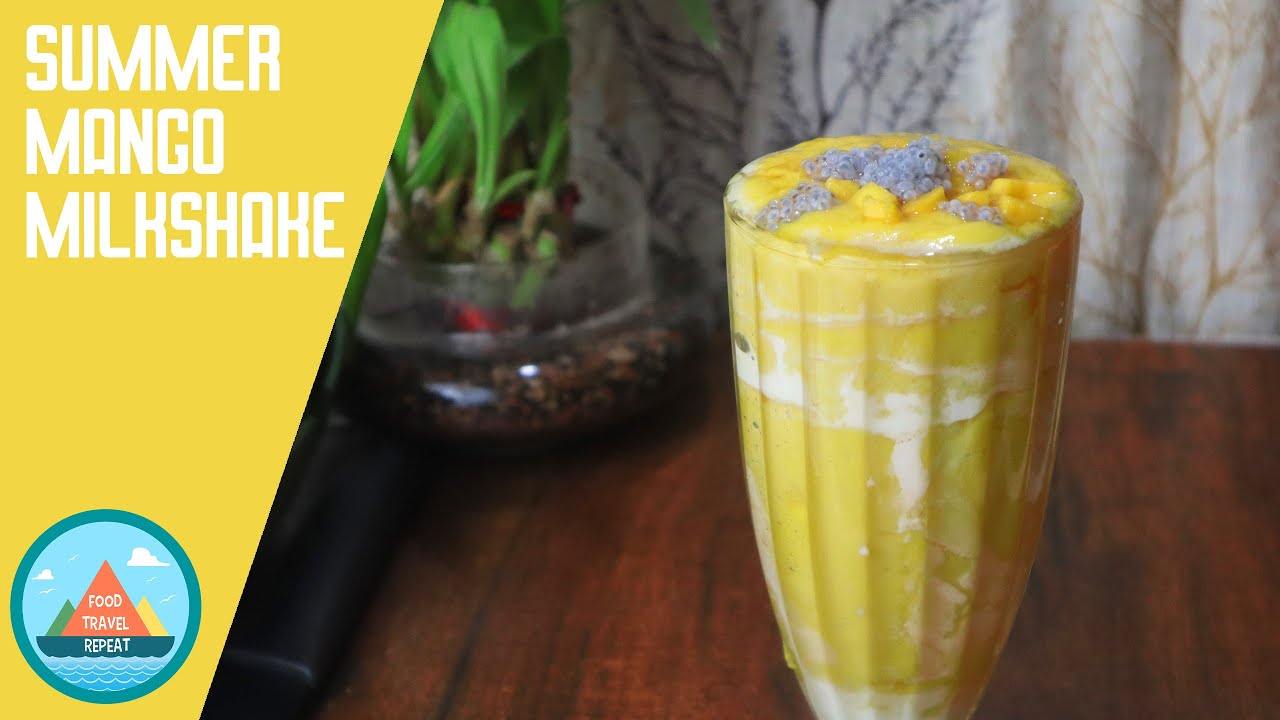 Summer Special Mango Milkshake | Mango Milkshake | Simple & Easy ...