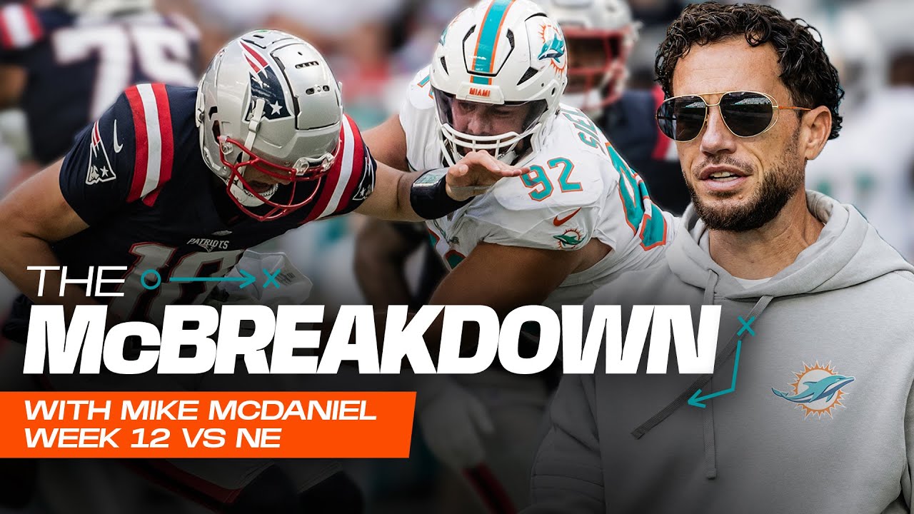 Mike McDaniel breaks down Sieler's SACK FUMBLE & Waddle's TOUCHDOWN l ...