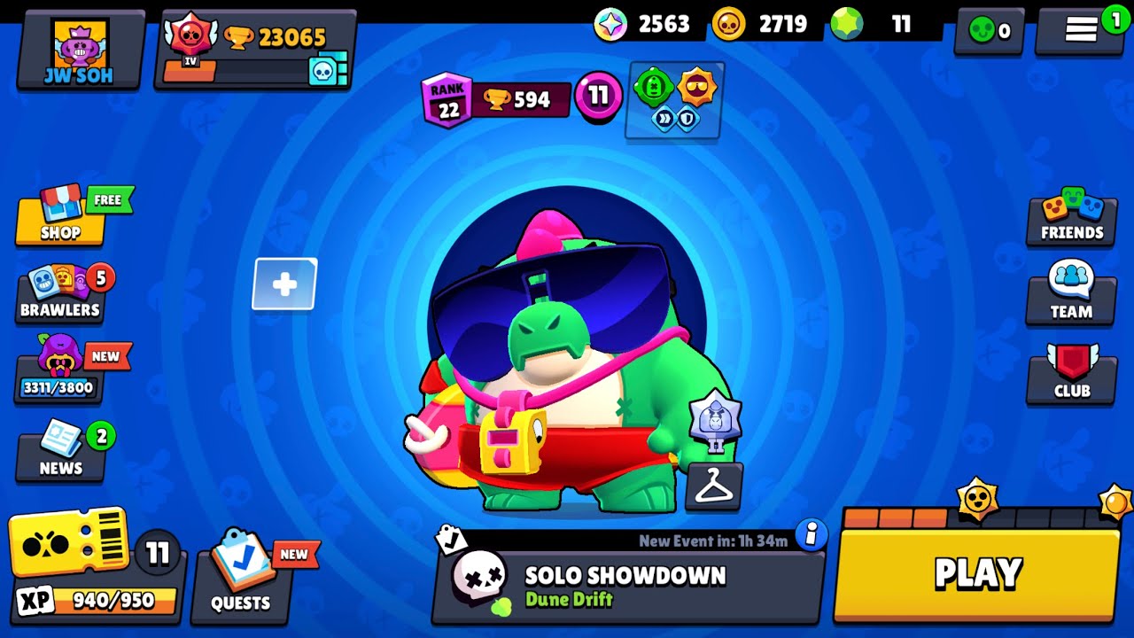 Brawler Mythic Buzz Power 11 Max Level Gameplay😎🔥| Brawl Stars Buzz ...