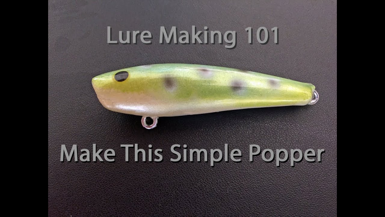 How To Make A Balsa Popper Lure - YouTube
