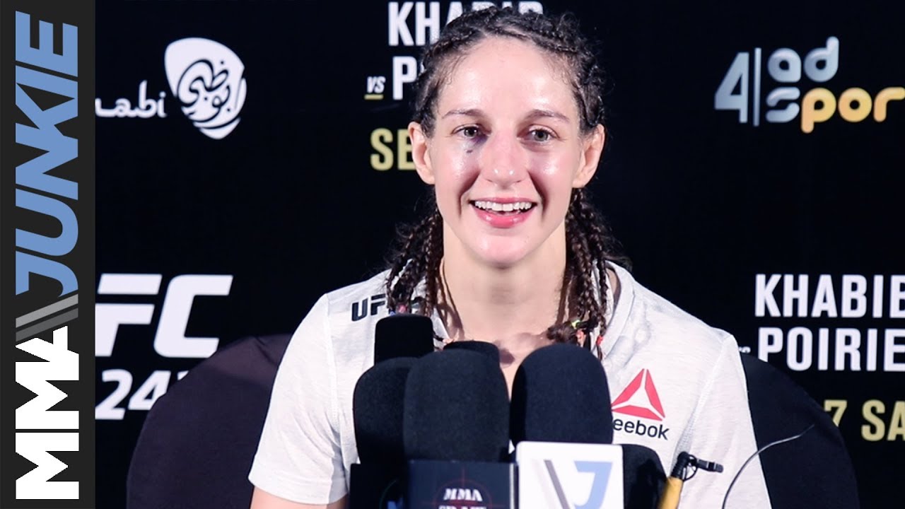 UFC 242: Sarah Moras full post-fight interview - YouTube
