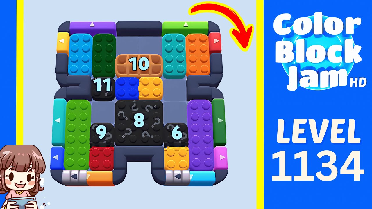 Color Block Jam Level 1134 Solution Walkthrough - YouTube