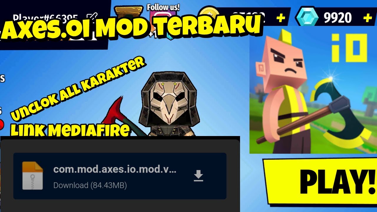 Axes.oi Mod terbaru unclok all karakter - YouTube