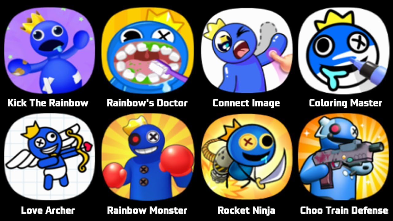 Kick The Rainbow Friend, Rainbow's Doctor, Connect Image Master, Love ...