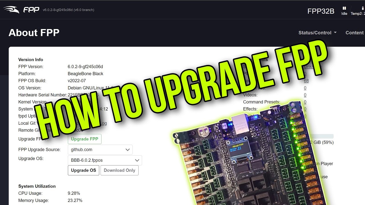 Upgrade FPP - Quick and Easy Guide - YouTube