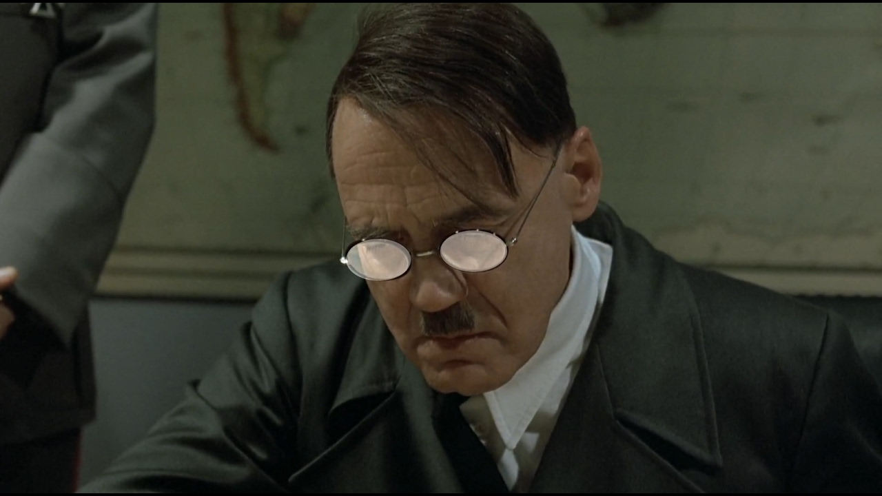 (Short Clip) Downfall Parody - Hitler wears his fashionable glasses ...