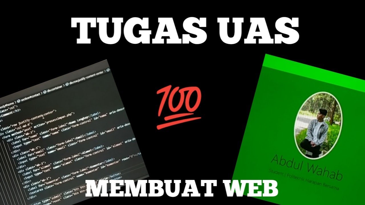 TUGAS UAS WEB 1 (SIMPAN DATABASE) - YouTube