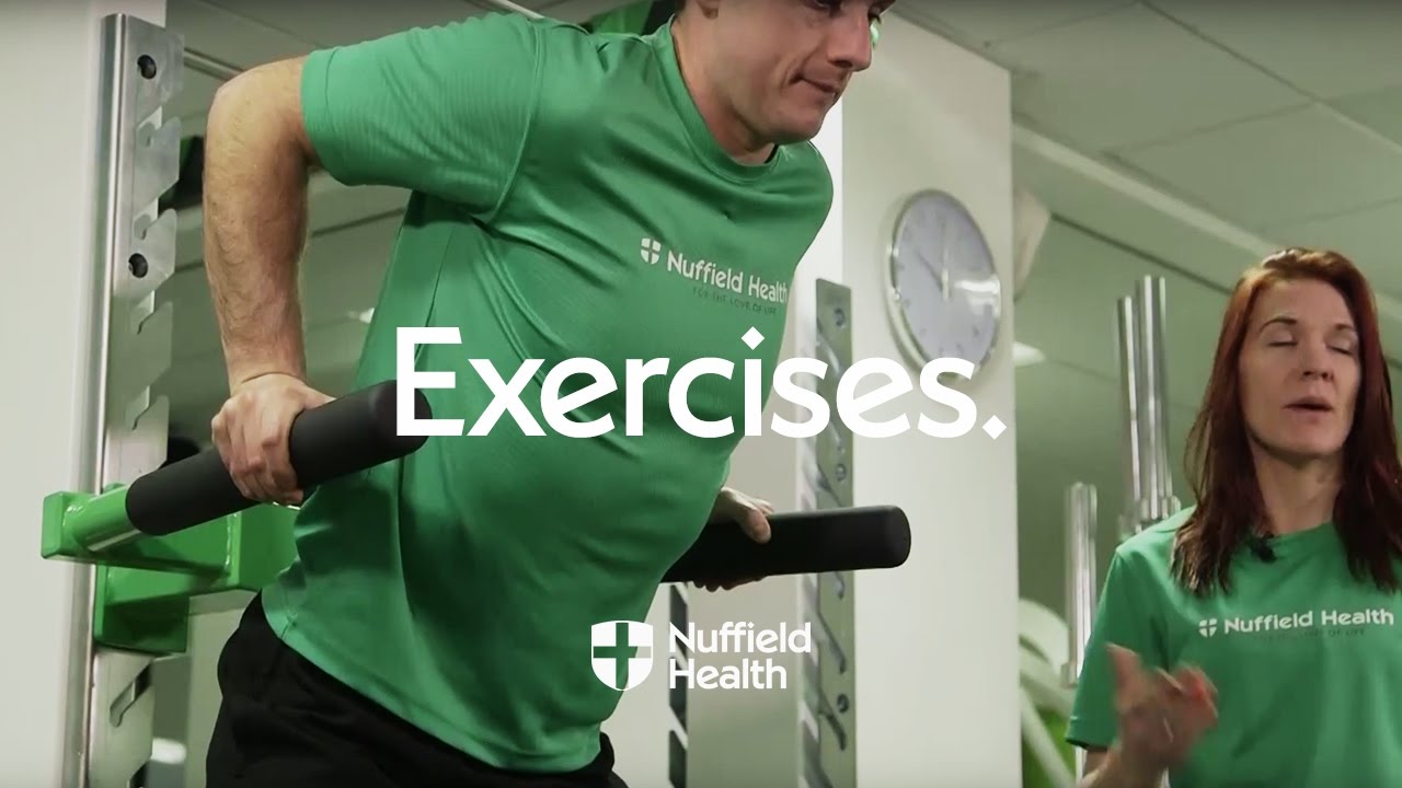 How to Perform a Suspended Dip | Nuffield Health - YouTube