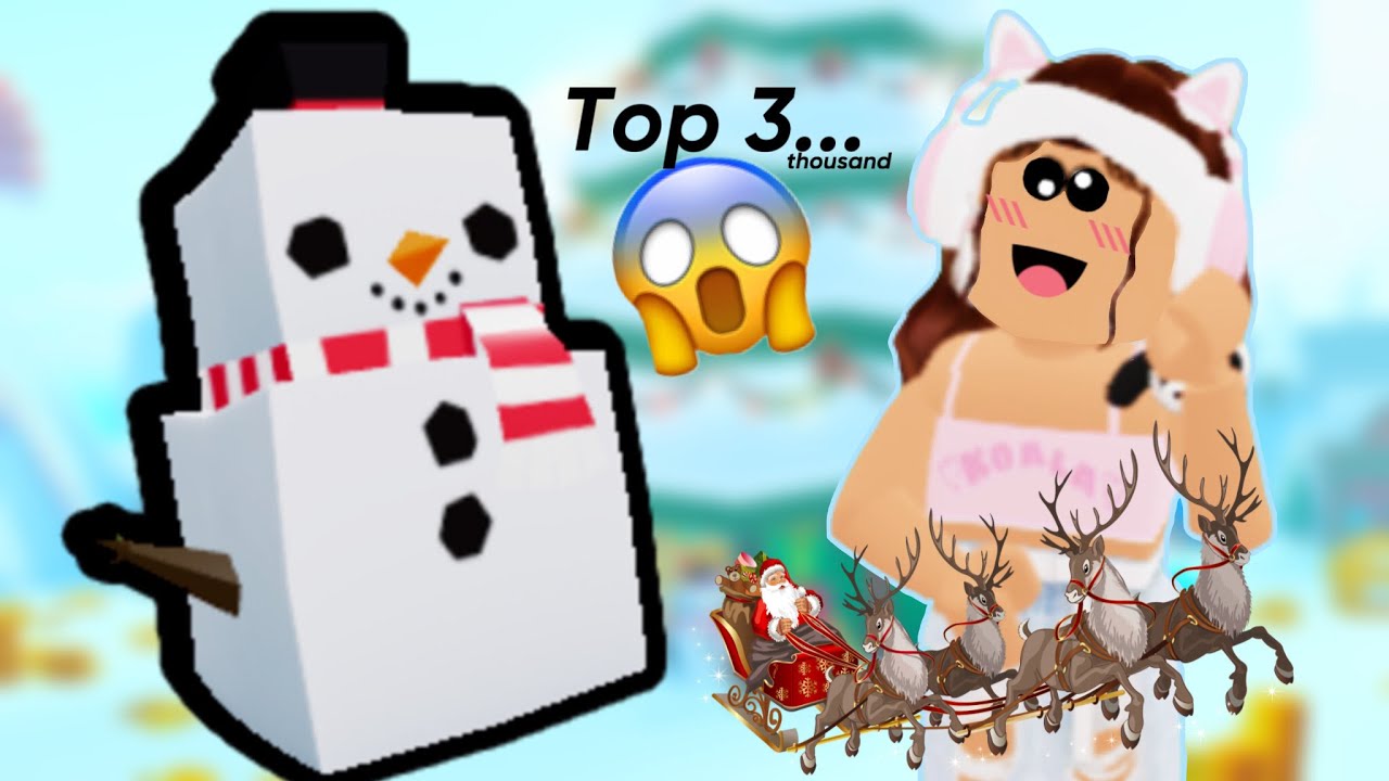 How I Got the *NEW* HUGE SNOWMAN in Pet Simulator X Christmas Update ...