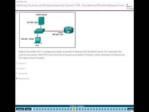 Switching, Routing, and Wireless Essentials ( Version 7.00) - Available and Reliable Networks ...