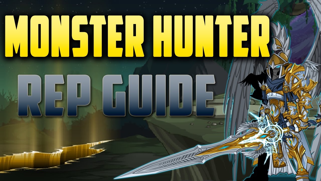 AQW - NEW Monster Hunter Faction!!! Fast Rep Guide!!! - YouTube