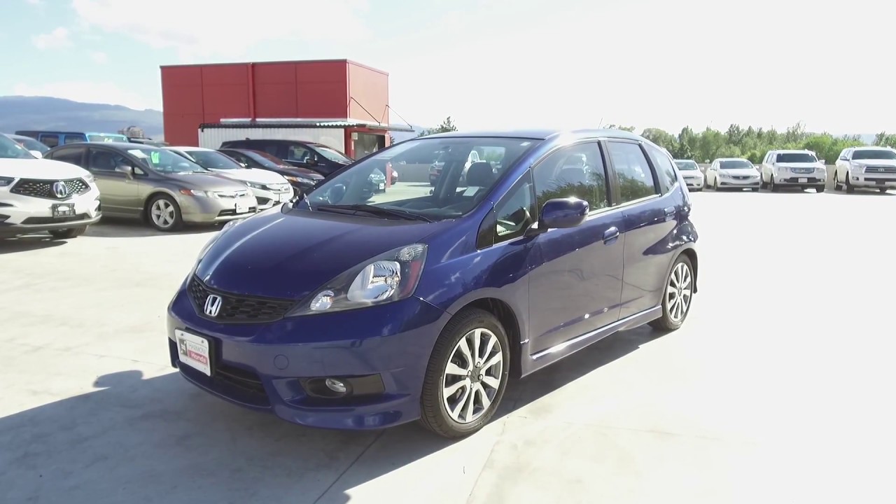 2013 Honda Fit Sport - Harmony Honda - Vortex Blue Pearl - 18526A ...