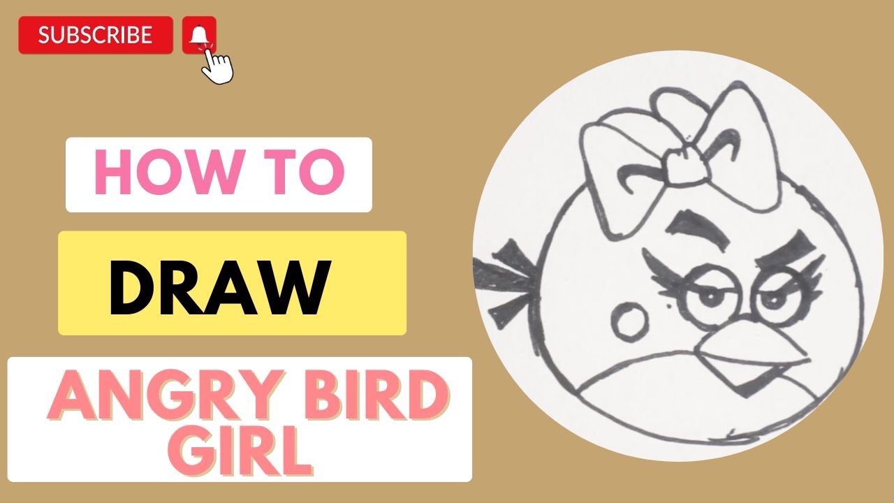 HOW TO DRAW ANGRY BIRD GIRL - YouTube