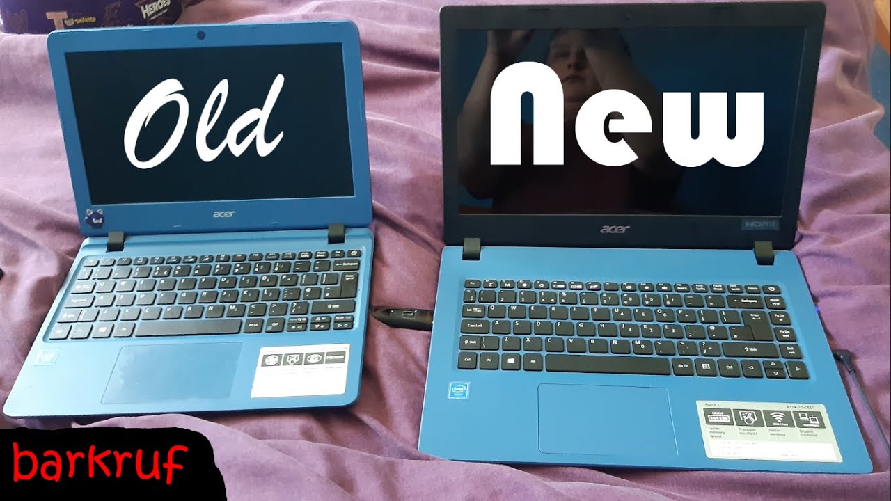 I GOT A NEW LAPTOP!! | Acer Aspire 1 Setup and Test - YouTube
