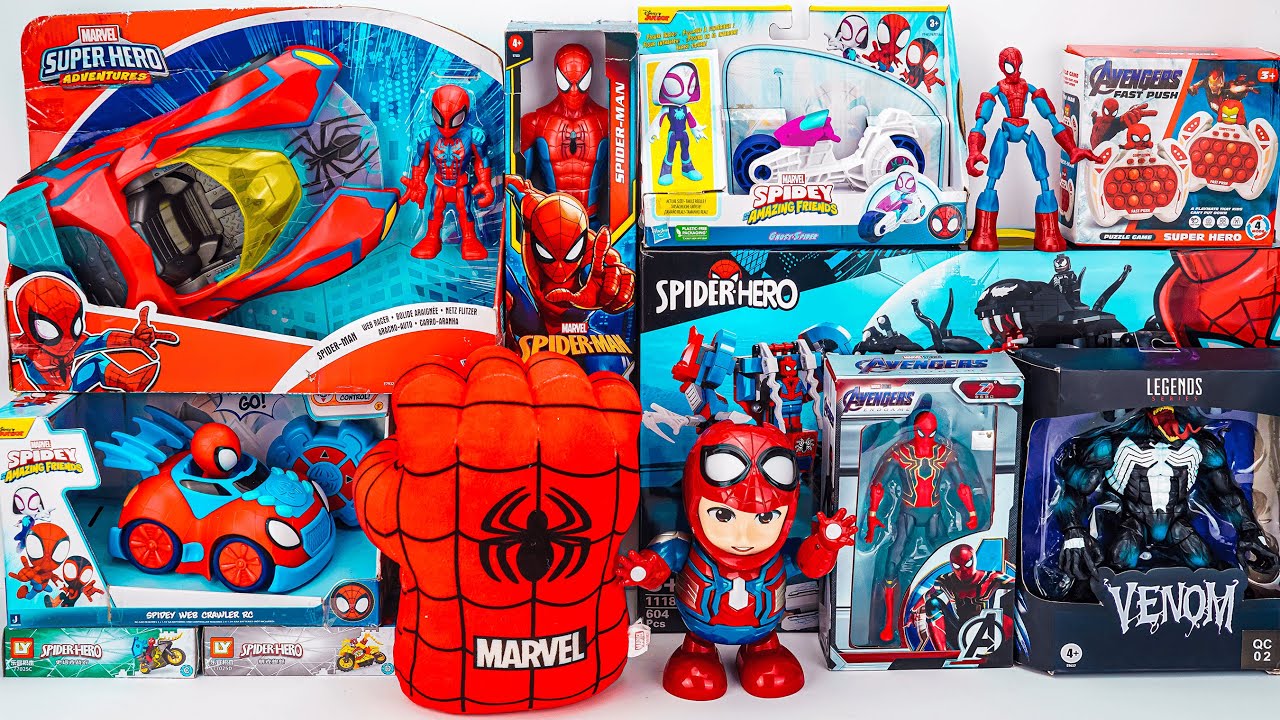 Spider-Man Toy Collection Unboxing Review| Spidey and His Amazing ...
