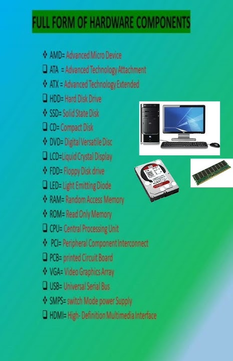 #FULL FORM OF HARDWARE COMPONENTS# COMPUTER # Shorts Computer video - YouTube