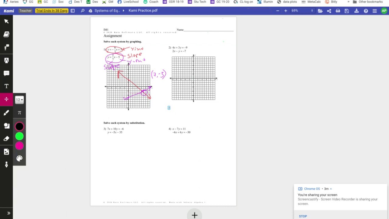 Kami app to do math on a Chromebook - YouTube