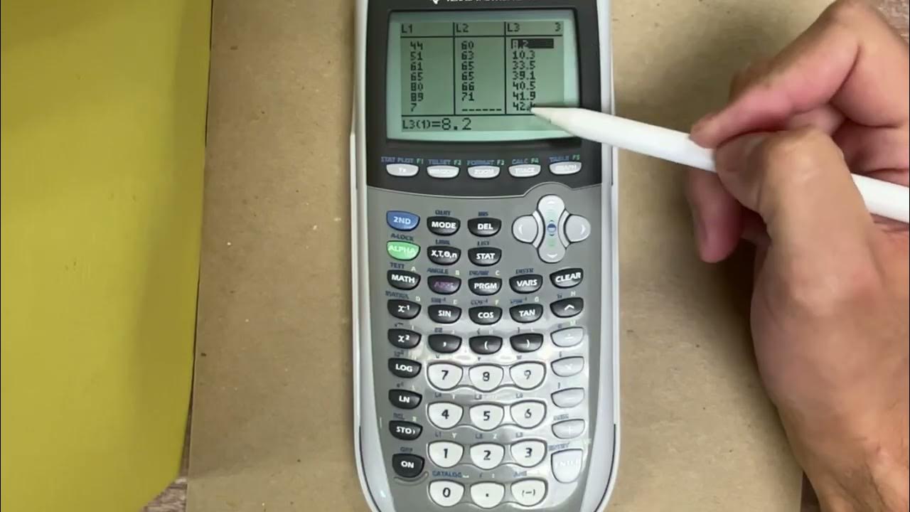 Finding standard deviation with TI-84 graphing calculator - YouTube