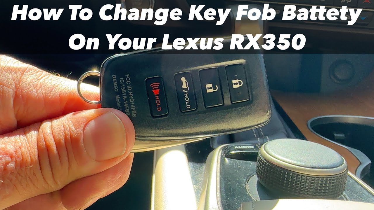 How to replace remote key battery 2016 Lexus rx350 - YouTube