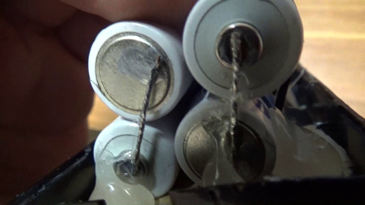 DIY Rechargeable battery pack cell replacement Eneloop part2 - YouTube