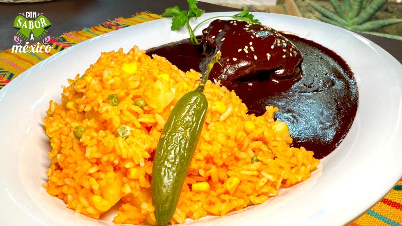 EL SECRETO del MEJOR ARROZ ROJO MEXICANO y MOLE NEGRO/ #ConSaborAMexico ...