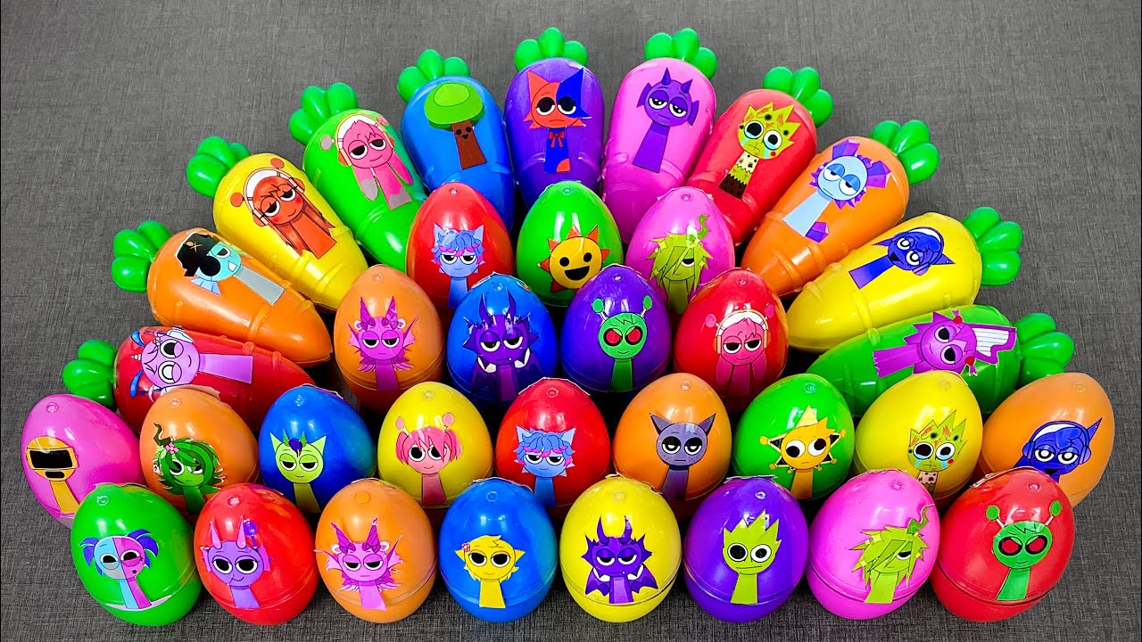 Incredibox Sprunki Slime & Clay ASMR | Satisfying Carrot & Egg Surprise ...