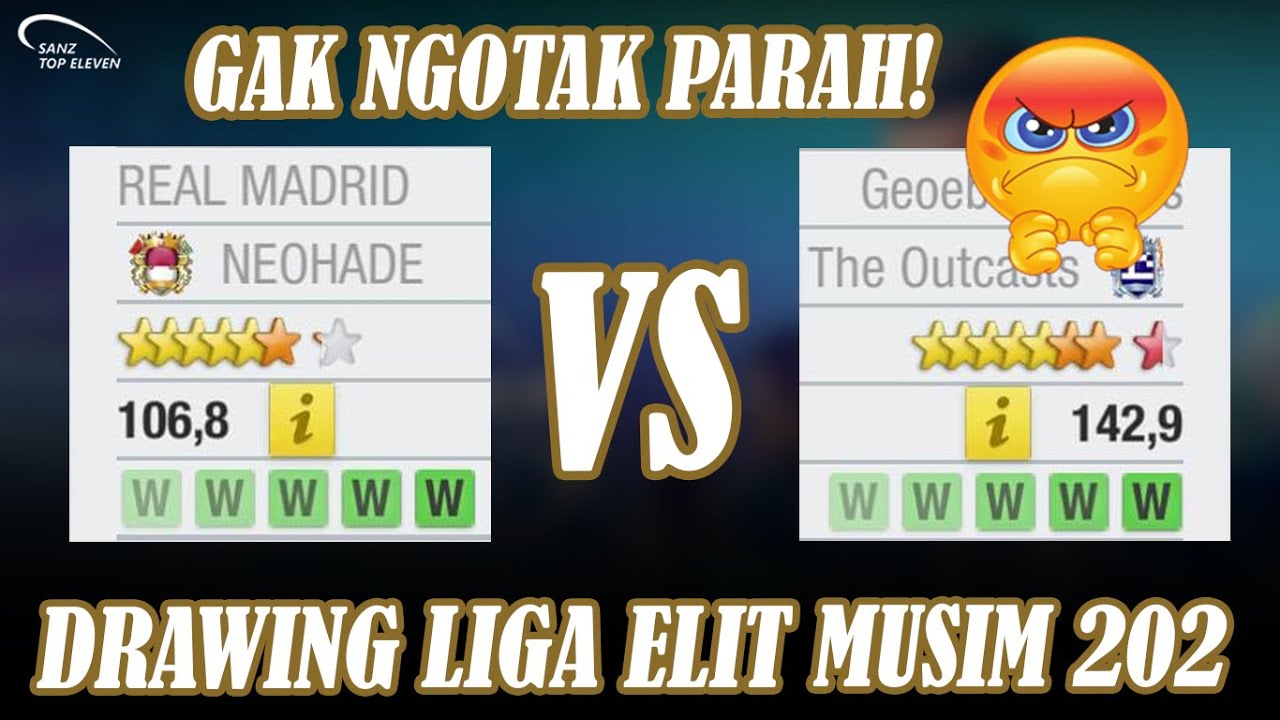 GAK NGOTAK! OVR 106,8 VS 142,9 | DRAWING LIGA ELIT MACAM APA INI?SIAP ...