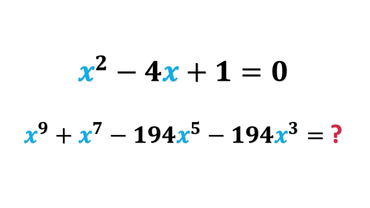Can you solve this algebric expression Olympiad question - YouTube