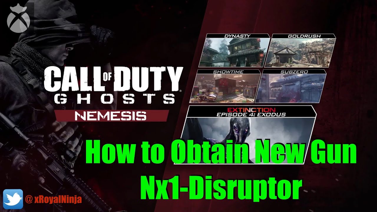 (COD Ghost Nemesis) "NEW NX1 DISRUPTOR WEAPON!" - Call of Duty: Ghost ...