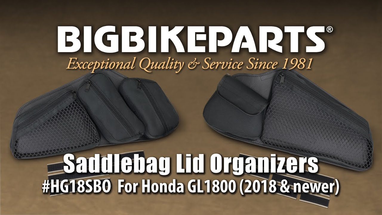 Saddlebag Lid Organizers For Honda GL1800 Gold Wing - YouTube