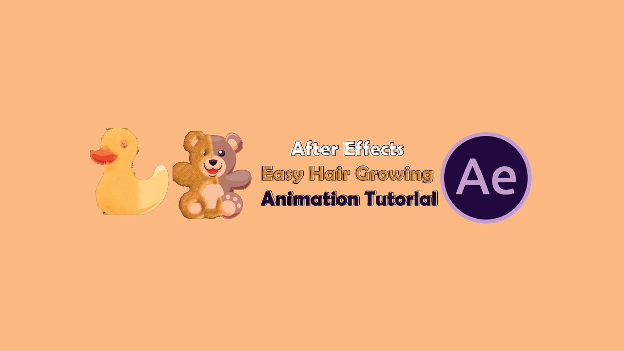 After Effects Easy Hair Growing Animation Tutorial || #aftereffects # ...