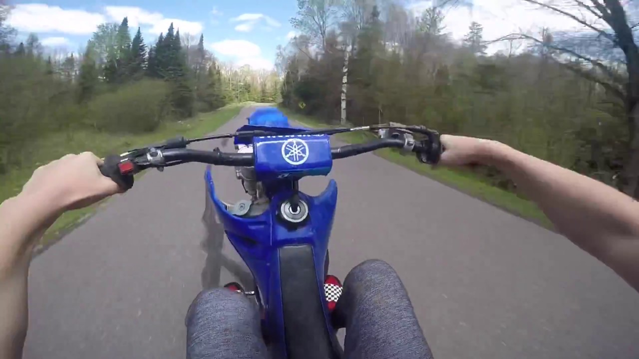 Yz85 street wheelies - YouTube