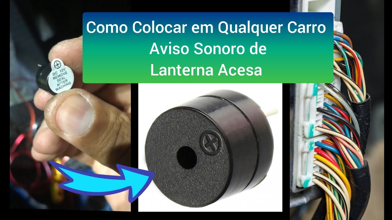 Como instalar Aviso Sonoro de Lanterna Acesa - YouTube
