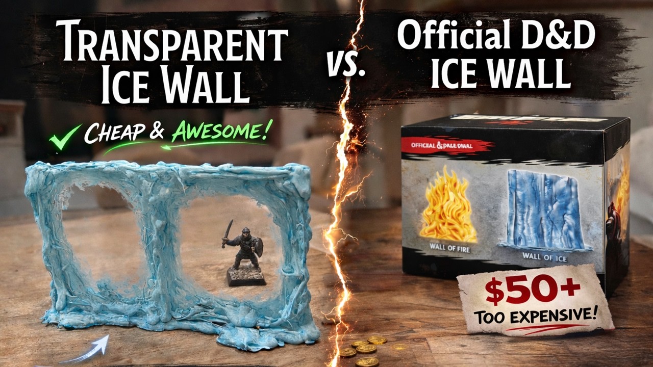 Make your own D&D Ice Wall | Cheap & Quick! - YouTube
