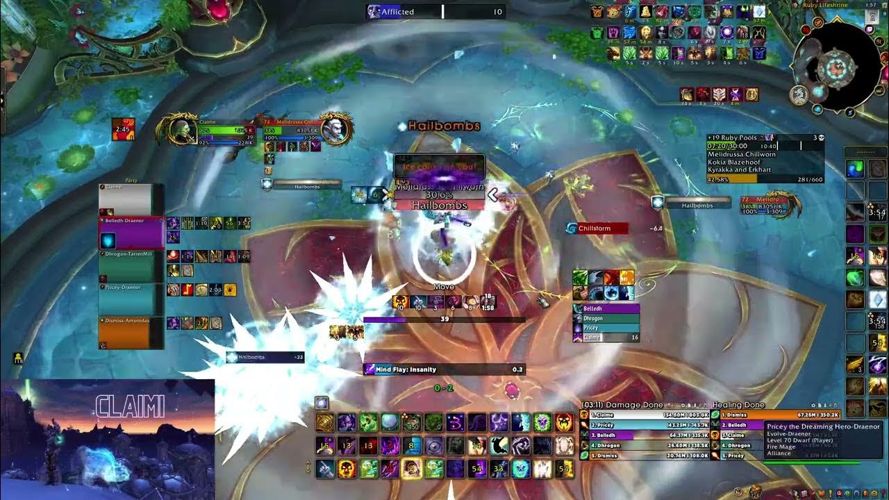 +19 Ruby Life Pools Tyrannical | M+ DF S4 Shadow Priest PoV - YouTube