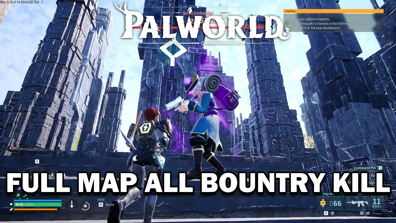 Palworld Feybreak : Full Map All Bountry Hunter kill - YouTube
