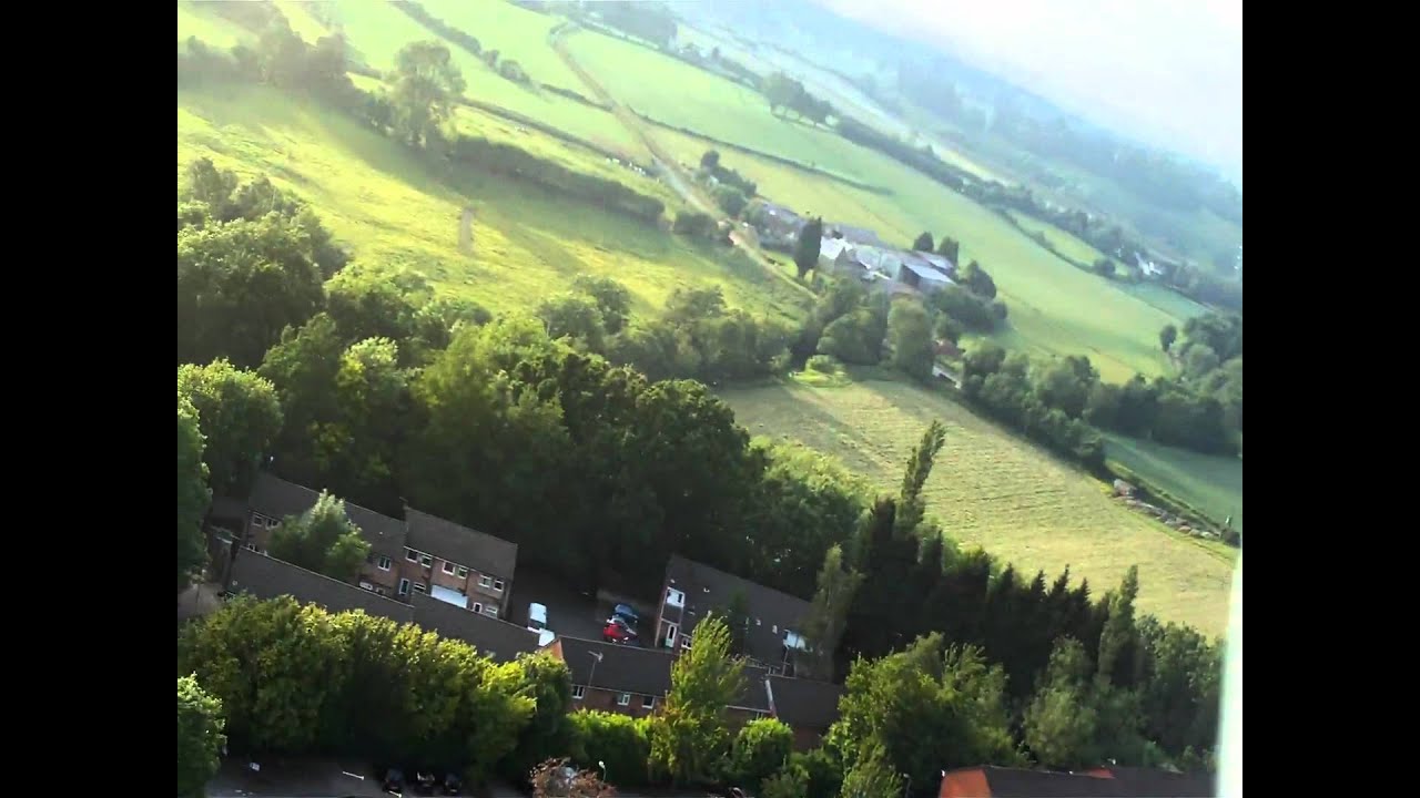 Llanrumney View from Glider - YouTube