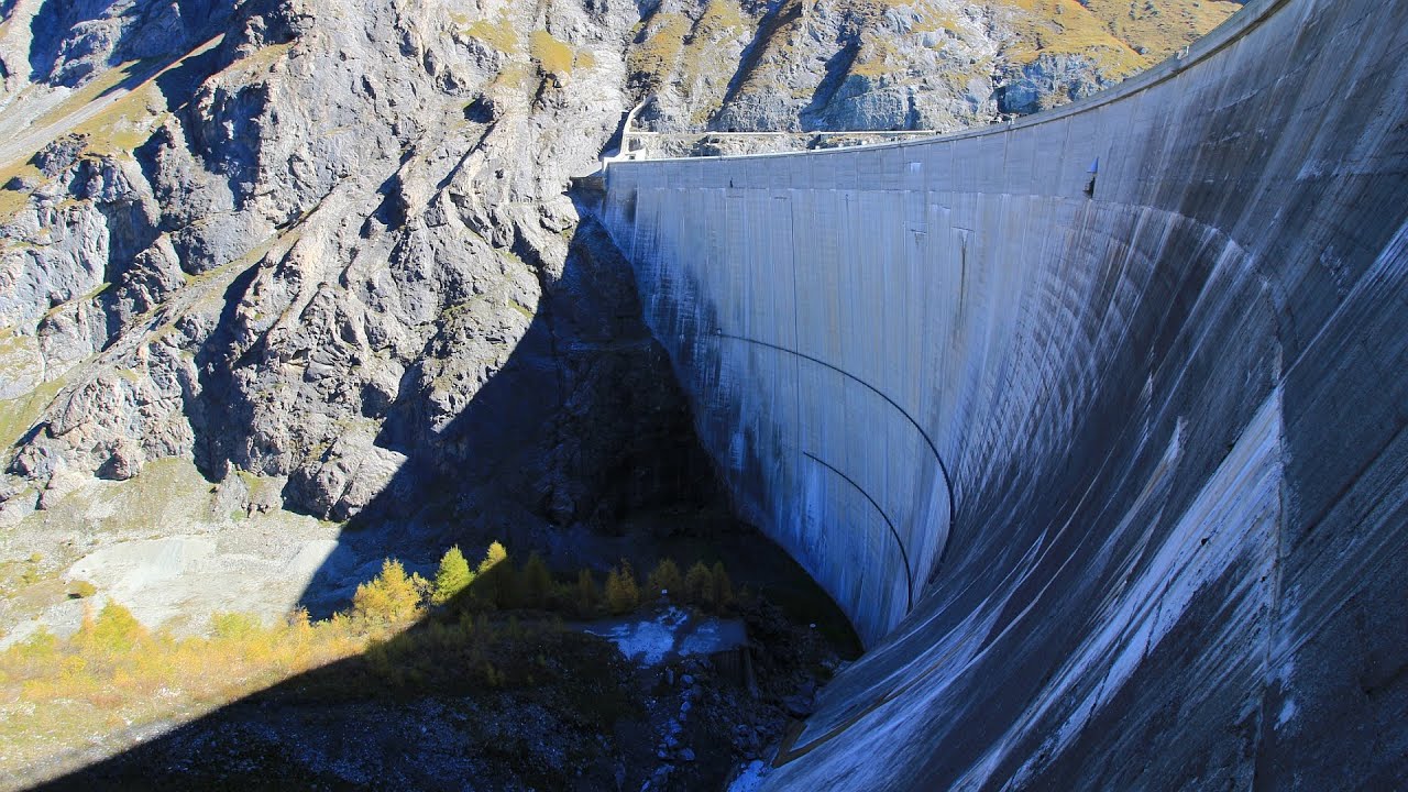 Land of the Dams - large dams in the swiss Alps - YouTube