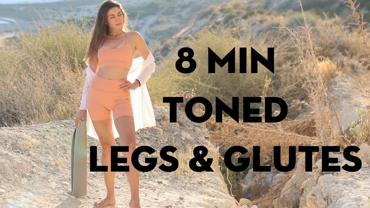 Slim & Toned legs in 7 days/ 8 min legs and glutes workout - YouTube