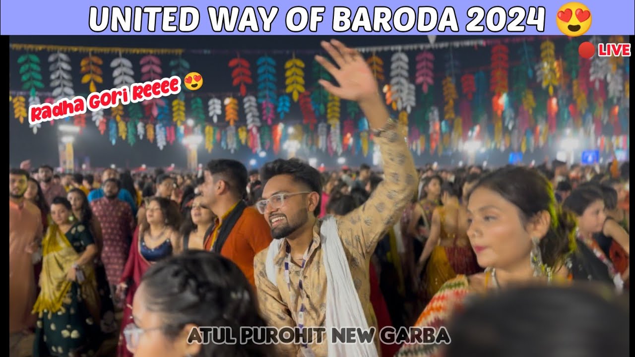 United Way Garba 2024 | Day 4 | Atul Purohit Garba | Vadodara Navratri ...