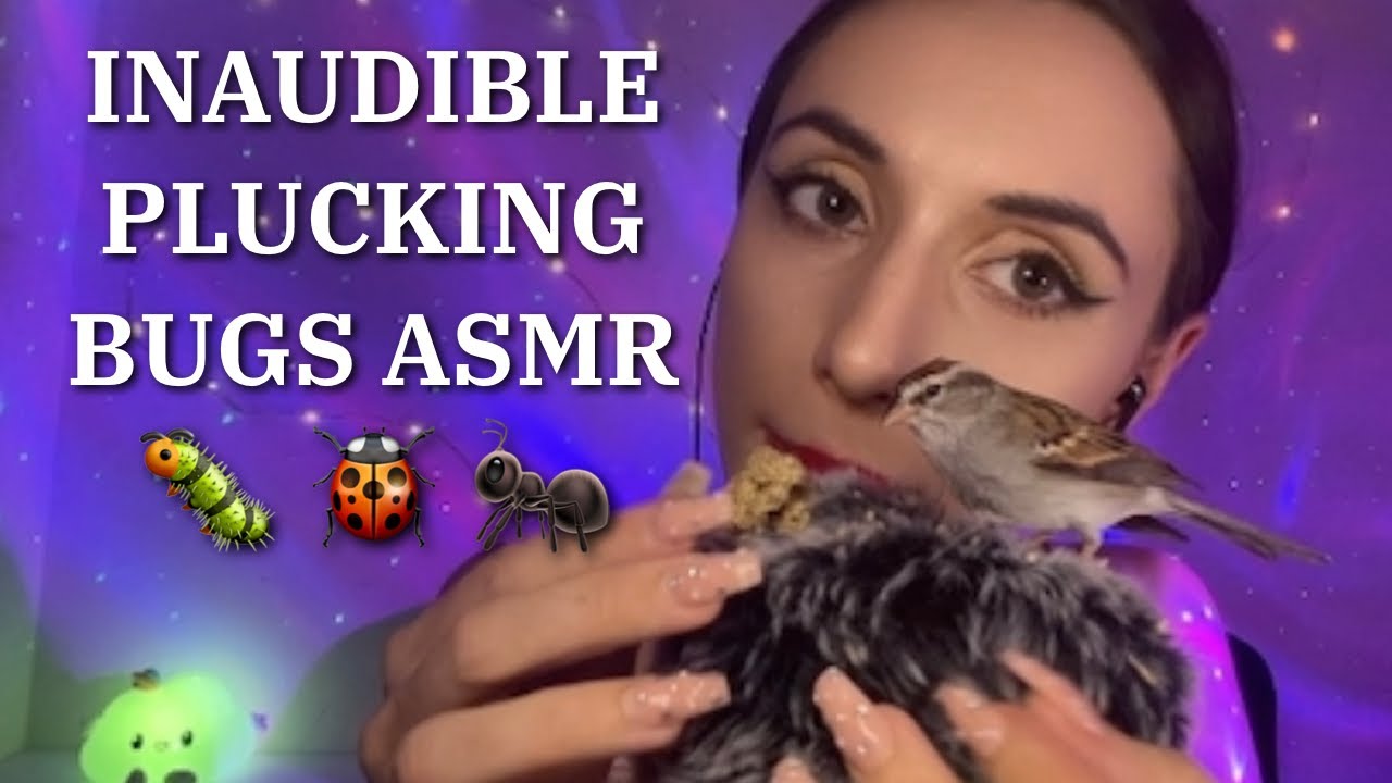 INAUDIBLE BUGS ASMR TRIGGER - WHISPERING, PLUCKING LOTS OF MOUTH SOUNDS ...