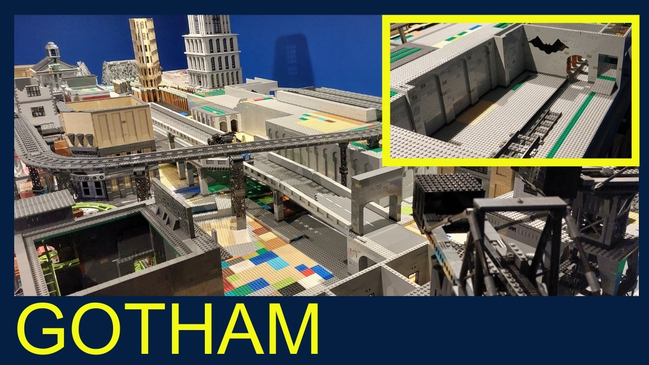 Building GOTHAM CITY in LEGO - Working on the OLD WAYNE TERMINUS - YouTube