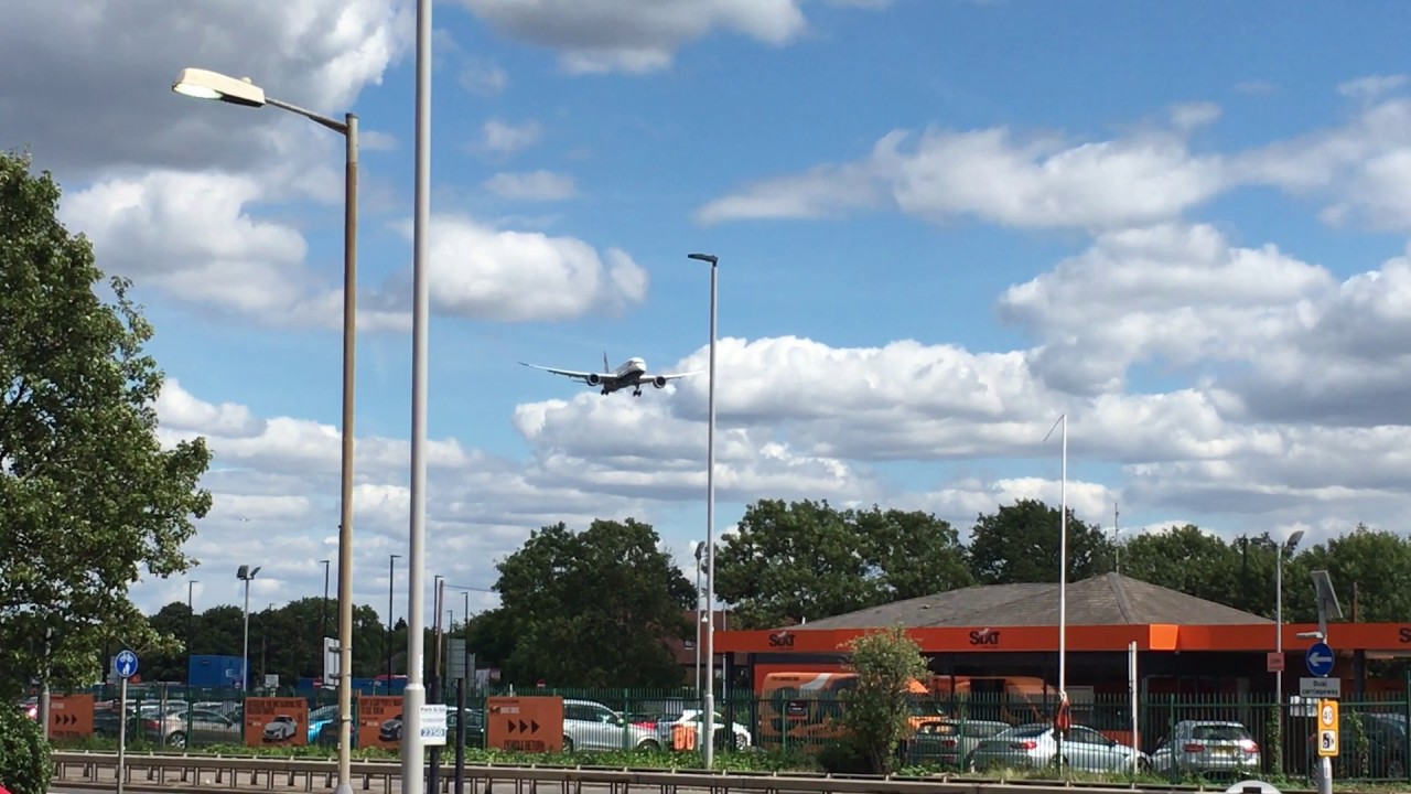 British Airways BA256 Landing Heathrow Runway 27L - YouTube