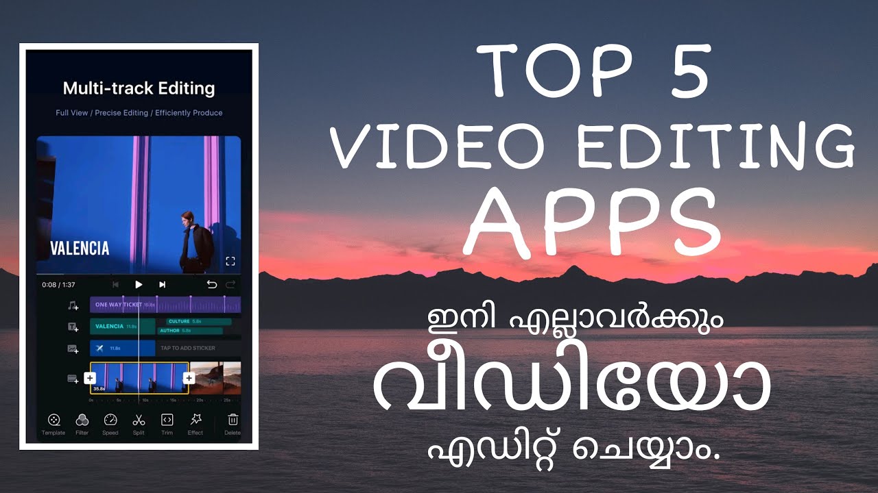TOP 5 PROFESSIONAL VIDEO EDITING APP FOR ANDROID | sam varghese adoor ...