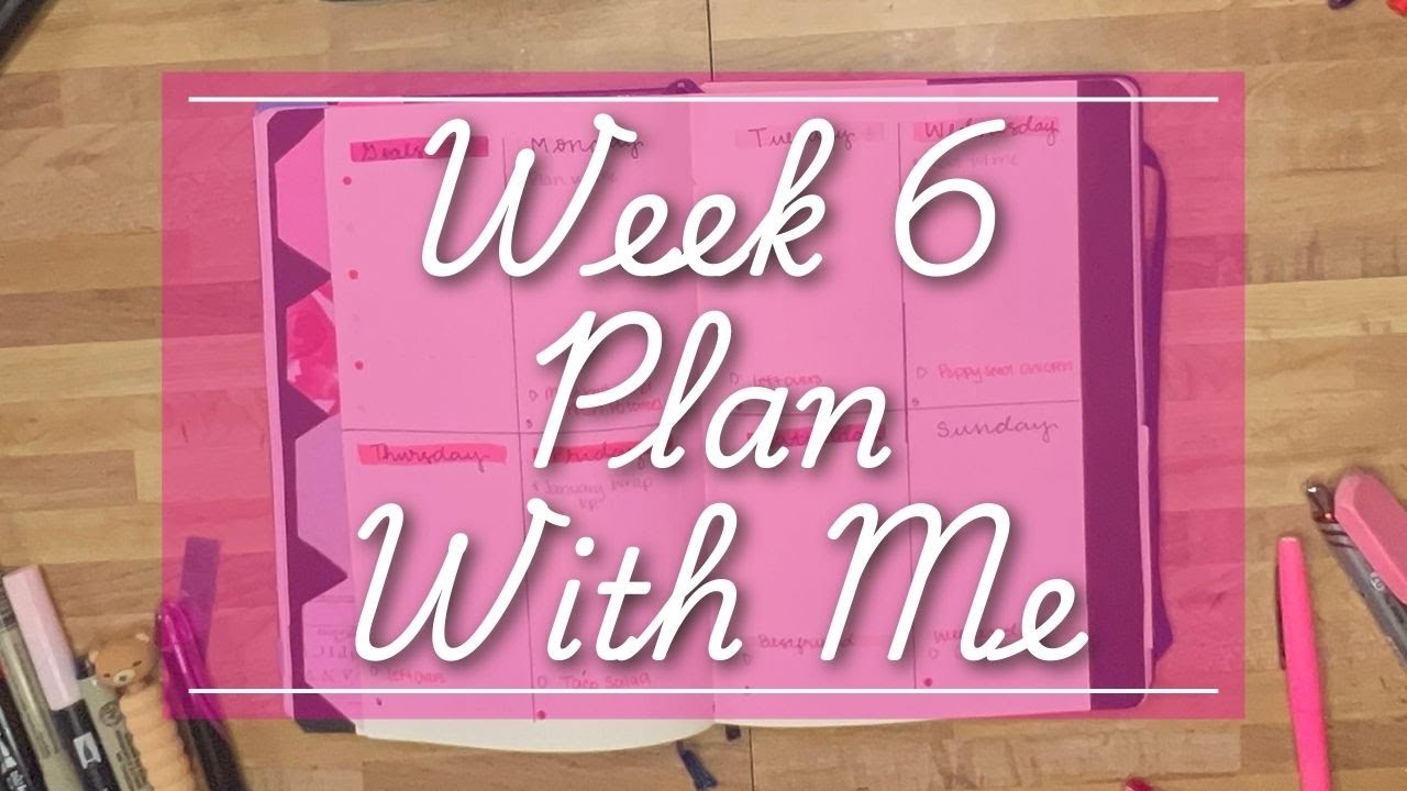 Week 6 Plan With Me - YouTube