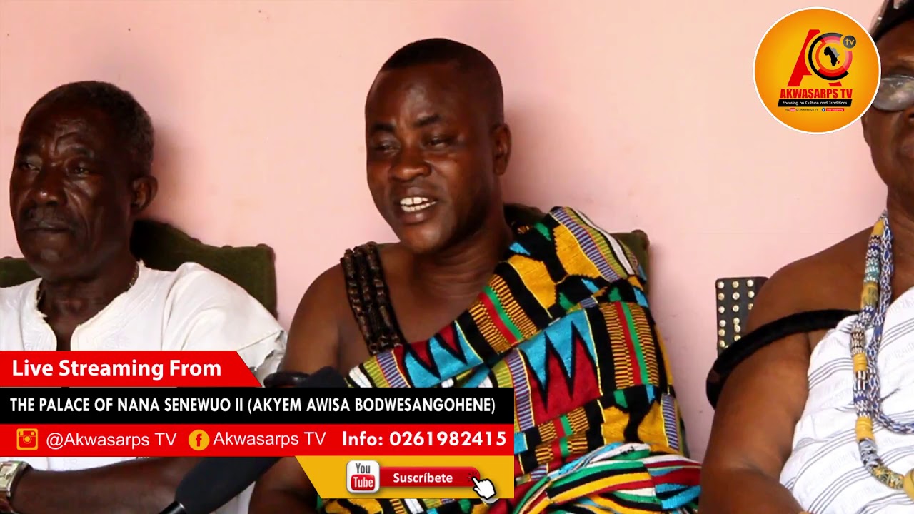 Akwasidae Festival At Akyem Awisa Bodwesango Palace Pt1 - YouTube